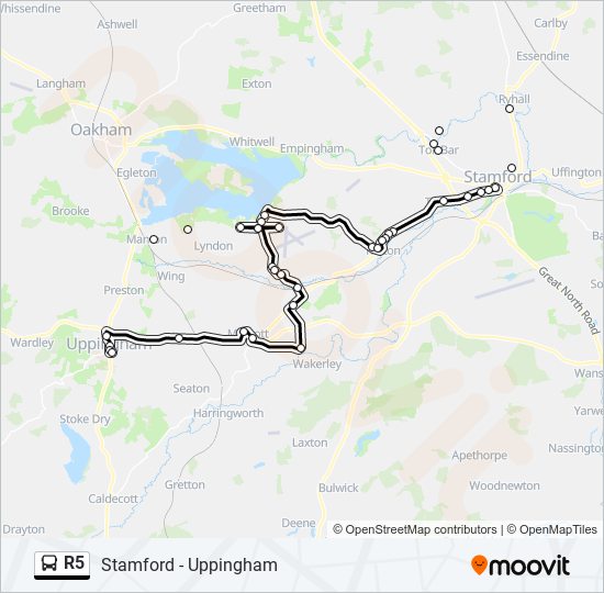 r5 Route: Schedules, Stops & Maps - Stamford (Updated)