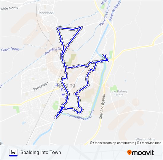 it2spalding into town Route: Schedules, Stops & Maps - Spalding (Updated)