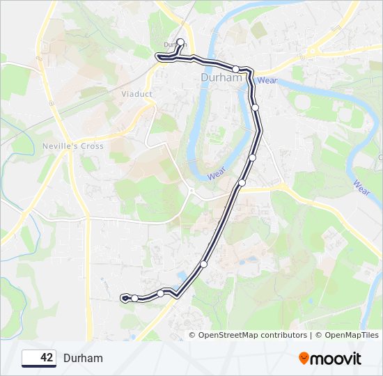 42 Route: Schedules, Stops & Maps - Durham (Updated)