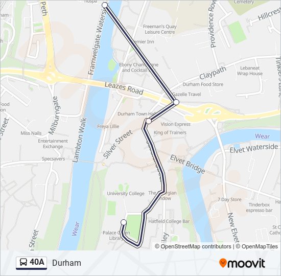 40a Route: Schedules, Stops & Maps - Durham (Updated)