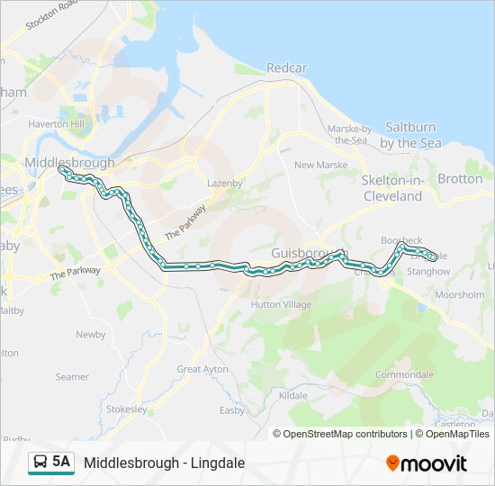 5A Route: Schedules, Stops & Maps - Lingdale (Updated)