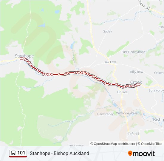 101 Route: Schedules, Stops & Maps - Crook (Updated)