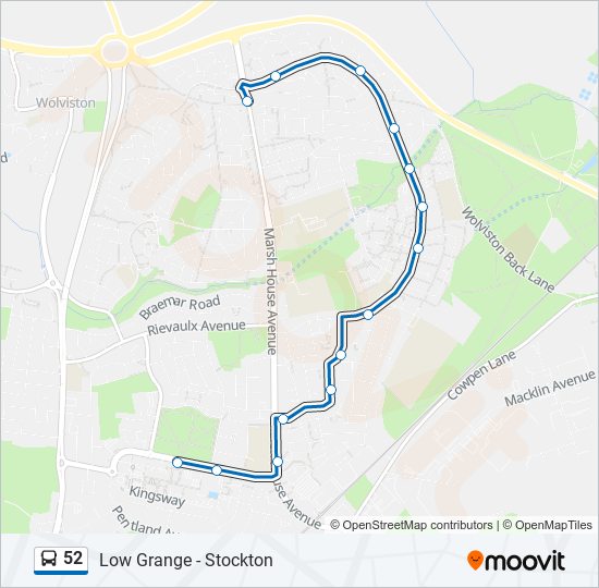 52 Route: Schedules, Stops & Maps - Billingham (Updated)