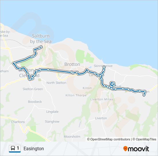 1 Route: Schedules, Stops & Maps - Easington (Updated)