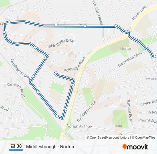 38 Route: Schedules, Stops & Maps - Norton (Updated)