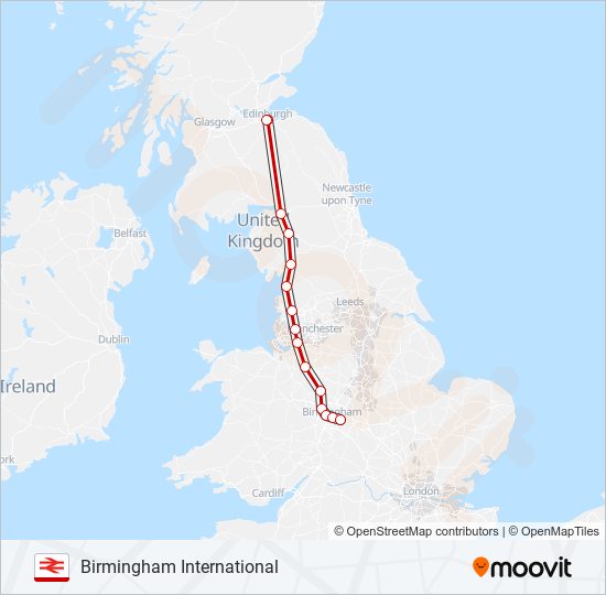 avanti west coast Route: Schedules, Stops & Maps - Birmingham ...