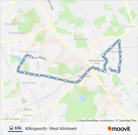656 Route: Schedules, Stops & Maps - West Allotment (Updated)