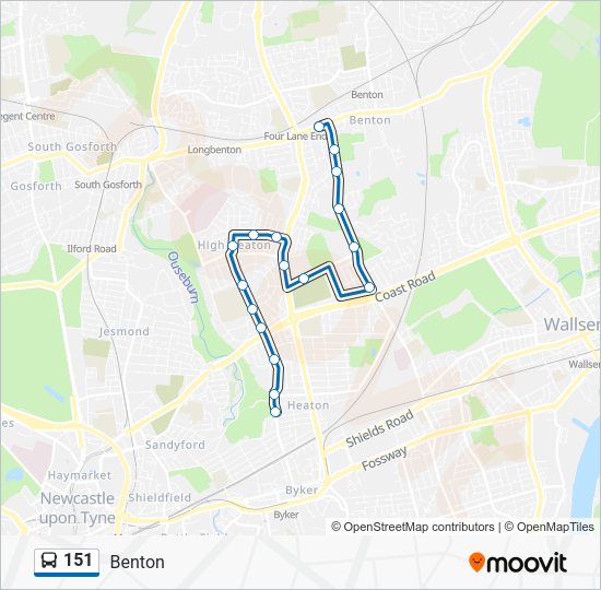 151 Route: Schedules, Stops & Maps - Benton (Updated)