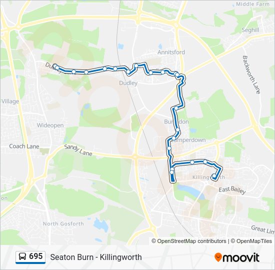 695 Route: Schedules, Stops & Maps - Killingworth (Updated)