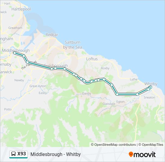 x93 Route: Schedules, Stops & Maps - Whitby (Updated)