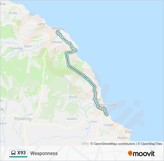 X93 Route: Schedules, Stops & Maps - Weaponness (Updated)