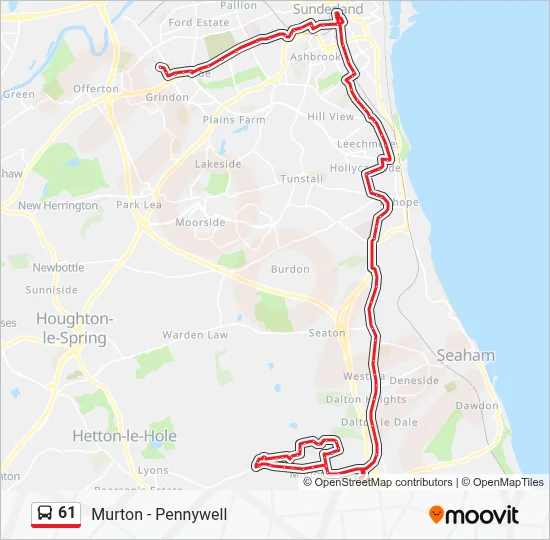 61 Route: Schedules, Stops & Maps - Pennywell (Updated)