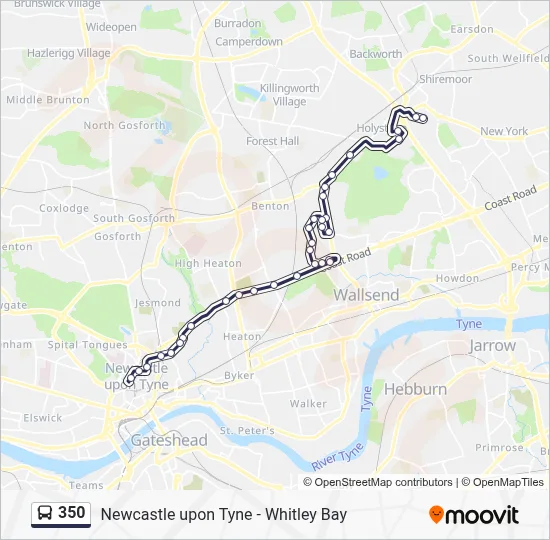 350 Route: Schedules, Stops & Maps - West Allotment (Updated)