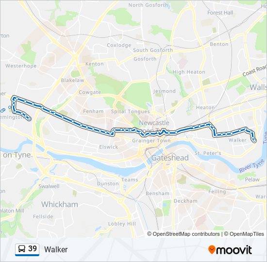 39 Route: Schedules, Stops & Maps - Walker (Updated)