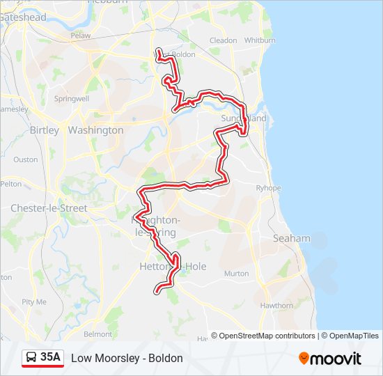 35a Route Schedules Stops Maps Boldon Updated 35a-route-schedules-stops-maps-boldon-updated