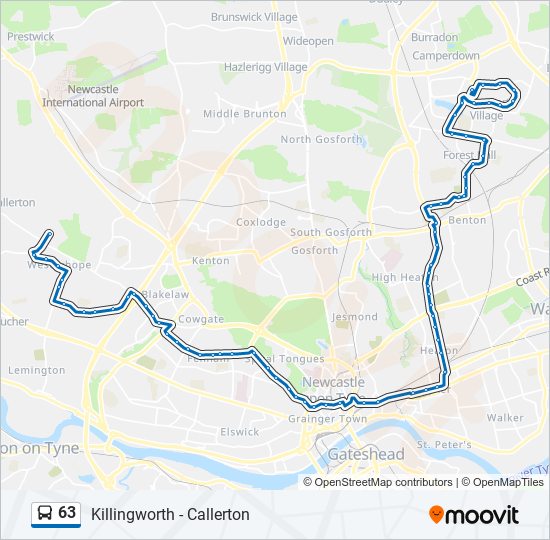 63 Route: Schedules, Stops & Maps - Killingworth (Updated)