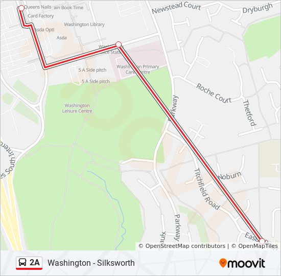 2a Route: Schedules, Stops & Maps - Biddick (Updated)