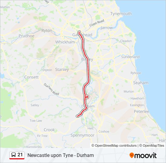 21 Route: Schedules, Stops & Maps - Brandon (Updated)