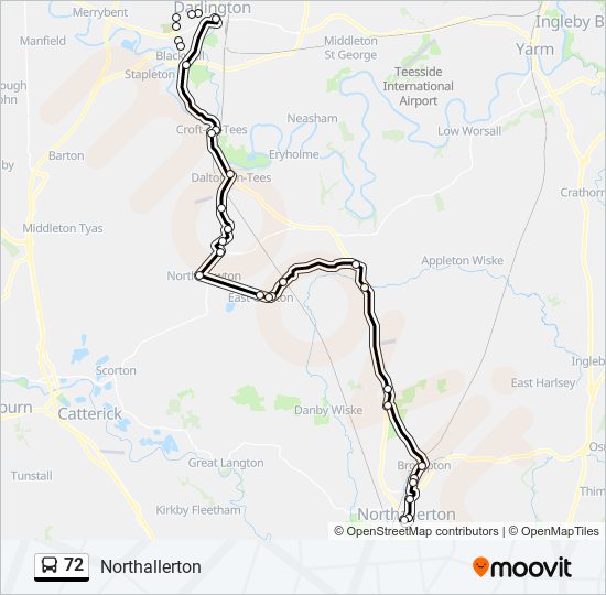 72 Route: Schedules, Stops & Maps - Northallerton (Updated)
