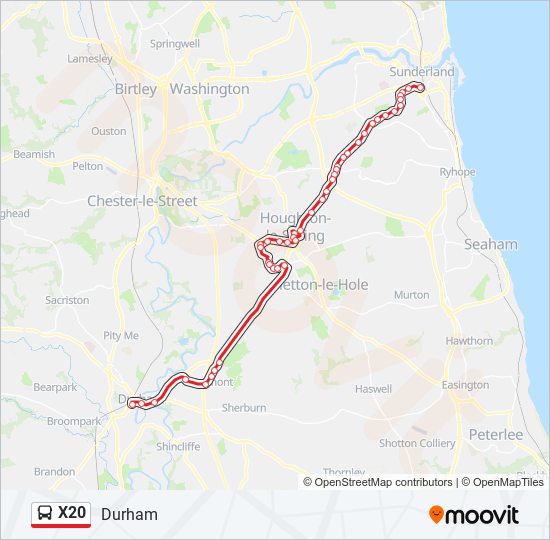 x20 Route: Schedules, Stops & Maps - Durham (Updated)