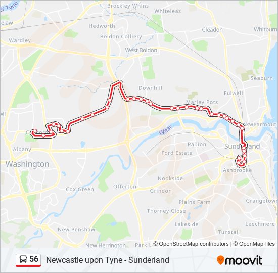 56 Route: Schedules, Stops & Maps - Concord (Updated)