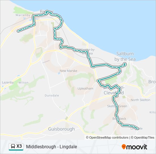 x3 Route: Schedules, Stops & Maps - Dormanstown (Updated)