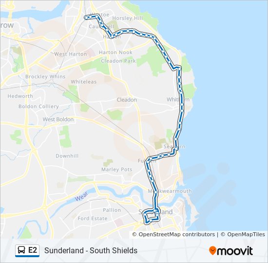 e2 Route: Schedules, Stops & Maps - Chichester (Updated)