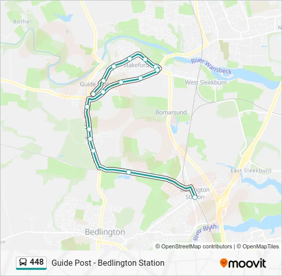 448 Route: Schedules, Stops & Maps - Guide Post (Updated)