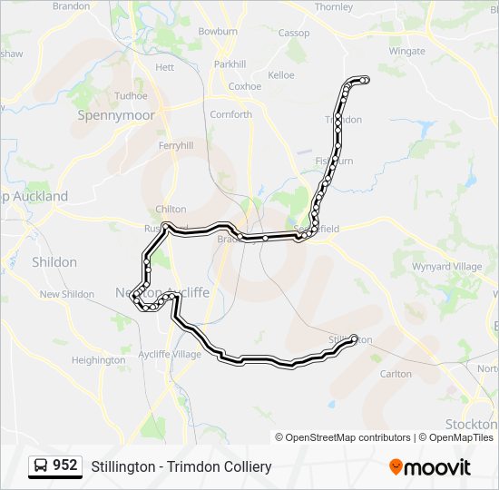 952 Route: Schedules, Stops & Maps - Stillington (Updated)