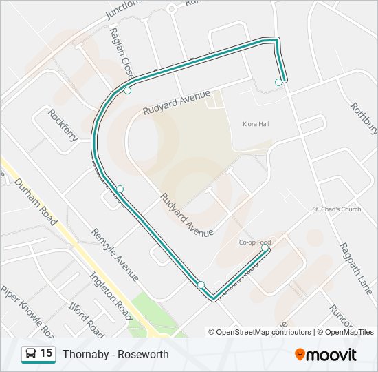 15 Route: Schedules, Stops & Maps - Roseworth (Updated)