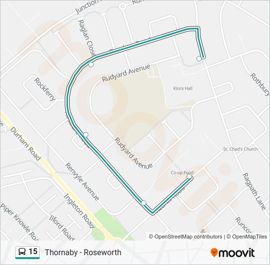 15 Route: Schedules, Stops & Maps - Roseworth (Updated)