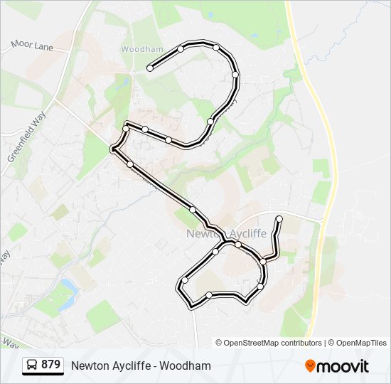 879 Route: Schedules, Stops & Maps - Woodham (Updated)