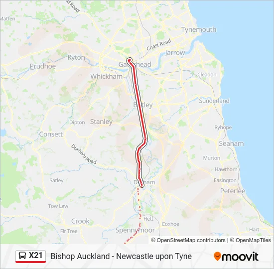 X21 Route: Schedules, Stops & Maps - Durham (Updated)