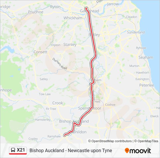 X21 Route: Schedules, Stops & Maps - West Auckland (Updated)