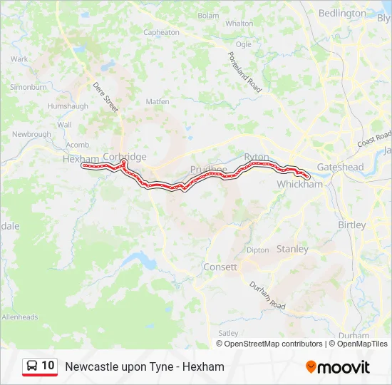 10 Route: Schedules, Stops & Maps - Metrocentre (Updated)