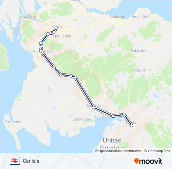 scotrail Route: Schedules, Stops & Maps - Carlisle (Updated)