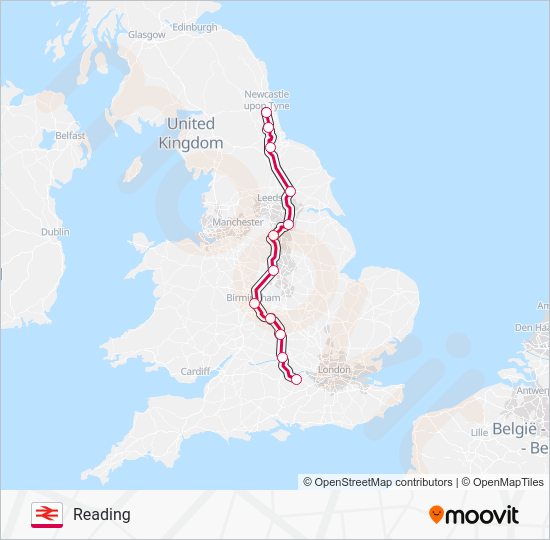 crosscountry Route: Schedules, Stops & Maps - Reading (Updated)