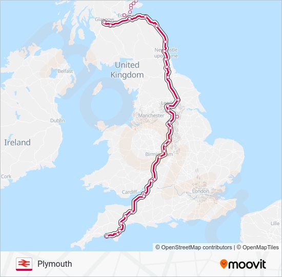 crosscountry Route: Schedules, Stops & Maps - Plymouth (Updated)