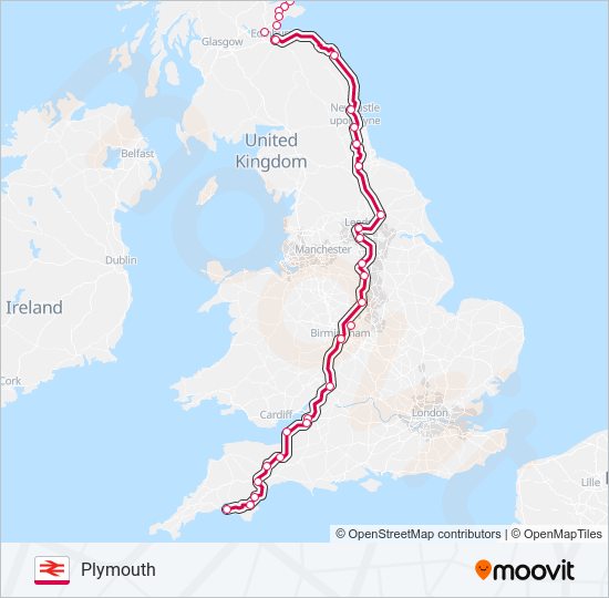 crosscountry Route: Schedules, Stops & Maps - Plymouth (Updated)