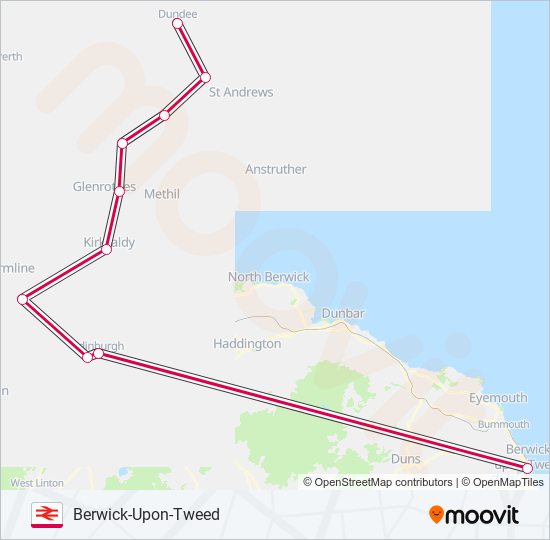 crosscountry Route: Schedules, Stops & Maps - Berwick-Upon-Tweed (Updated)
