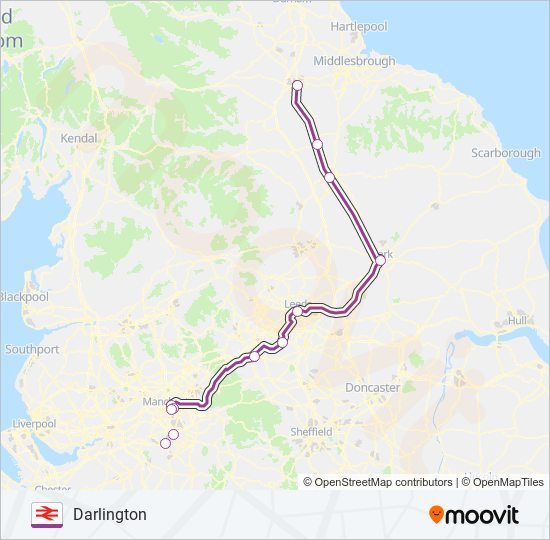 transpennine express Route: Schedules, Stops & Maps - Darlington (Updated)