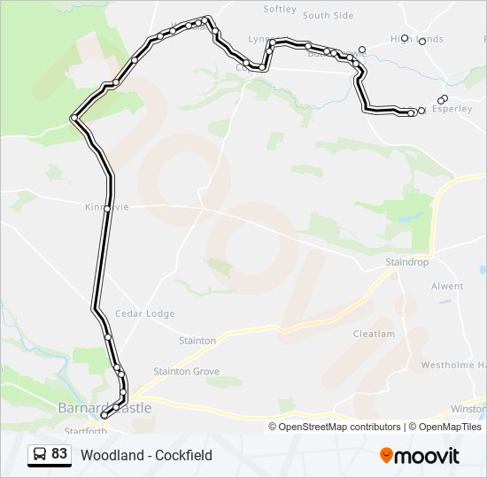 83 Route: Schedules, Stops & Maps - Cockfield (Updated)