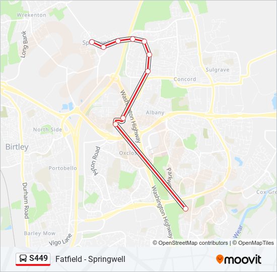 s449 Route: Schedules, Stops & Maps - Springwell (Updated)