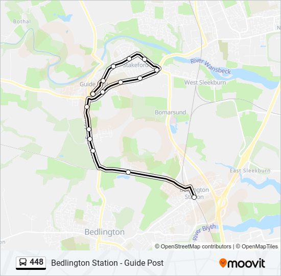 448 Route: Schedules, Stops & Maps - Guide Post (Updated)