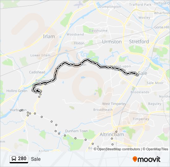280 Route: Schedules, Stops & Maps - Sale (Updated)