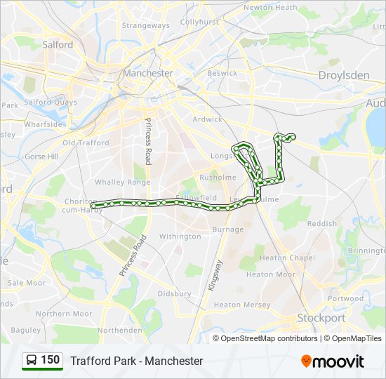 150 Route: Schedules, Stops & Maps - Chorlton (Updated)