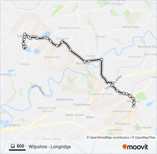 800 Route: Schedules, Stops & Maps - Longridge (Updated)