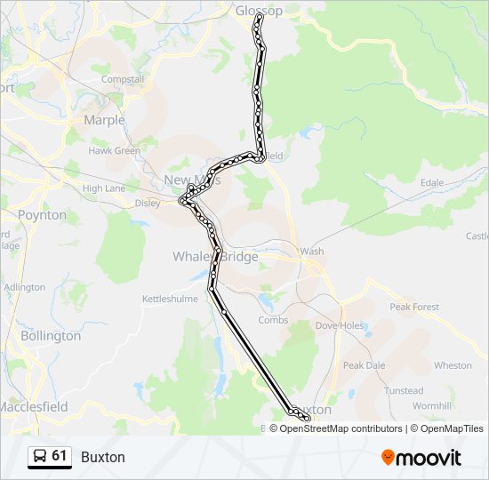 61 Route: Schedules, Stops & Maps - Buxton (Updated)