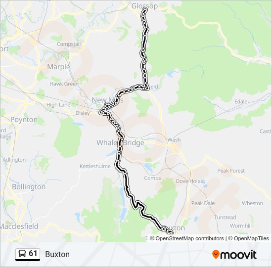 61 Route: Schedules, Stops & Maps - Buxton (Updated)