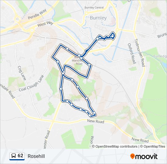 62 Route: Schedules, Stops & Maps - Rosehill (Updated)